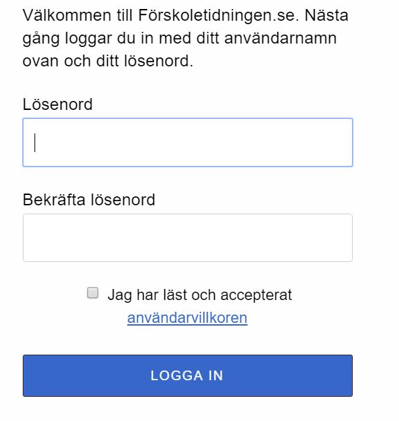 Så loggar du in | Förskoletidningen